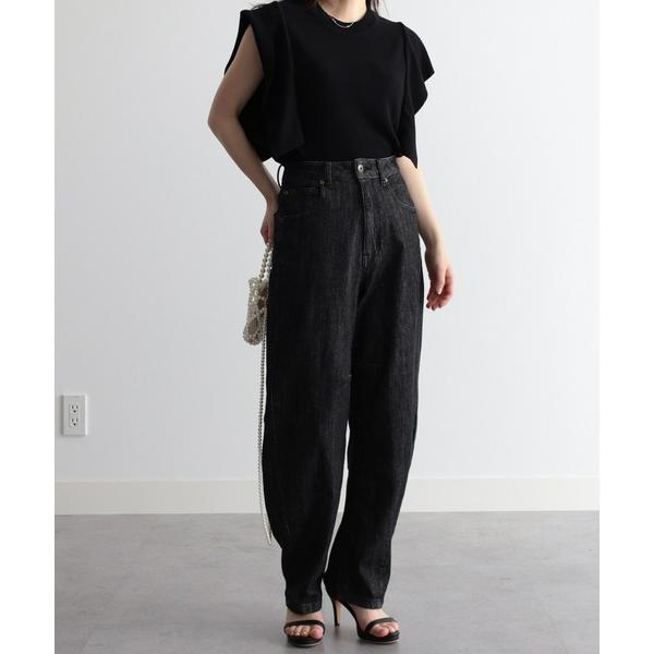 『セール実施中』参考価格：5，900円発売時期：2024年03月コンディション：A（使用感なし）数回使用した程度で使用感が感じられないアイテム参考商品名：きれい見え麻入りカーブデニム参考品番：720126【商品に関する注意事項】・こちらの商...