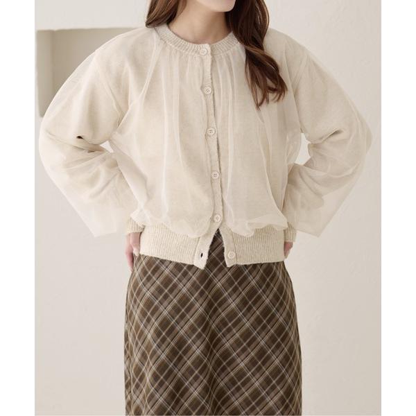 『セール実施中』参考価格：5，995円発売時期：2025年11月コンディション：D（傷・汚れあり）傷や汚れがあるが使用には問題ないアイテム前身頃・袖：汚れ参考商品名：【apres jour clair】チュールレイヤードカーディガン参考品番...