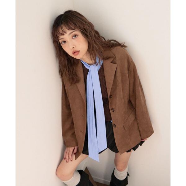 参考価格：9，350円発売時期：2025年08月コンディション：B（目立つ使用感なし）使用感が少ない、または気にならないアイテム全体的：汚れ参考商品名：【ＳＥＴＵＰ対応】スウェードテーラードジャケット参考品番：256-130-193-001...