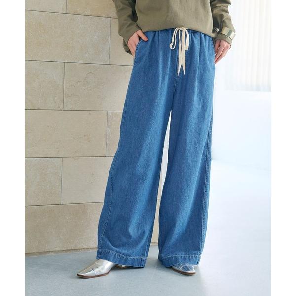 『タイムセール実施中』ZOZO問い合わせ番号:103937339ショップ:cross marche，クロスマルシェブランド:CROSS FUNCTION，クロスファンクション商品名:《撥水》FRESH DENIM ドロストデニムワイドパンツ...