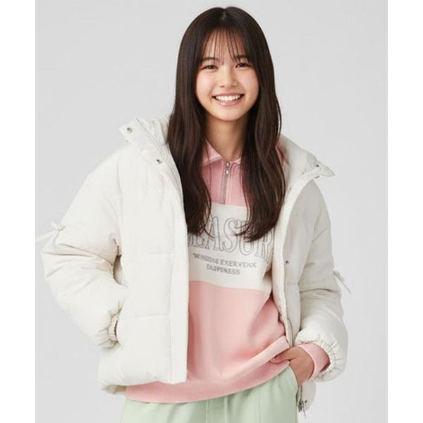 ZOZO問い合わせ番号:103937764ショップ:NARUMIYA ONLINE，ナルミヤ オンラインブランド:Pupil House，ピューピルハウス商品名:【milky coast】袖りぼん中綿ブルゾンカテゴリ:ジャケット/アウター&...