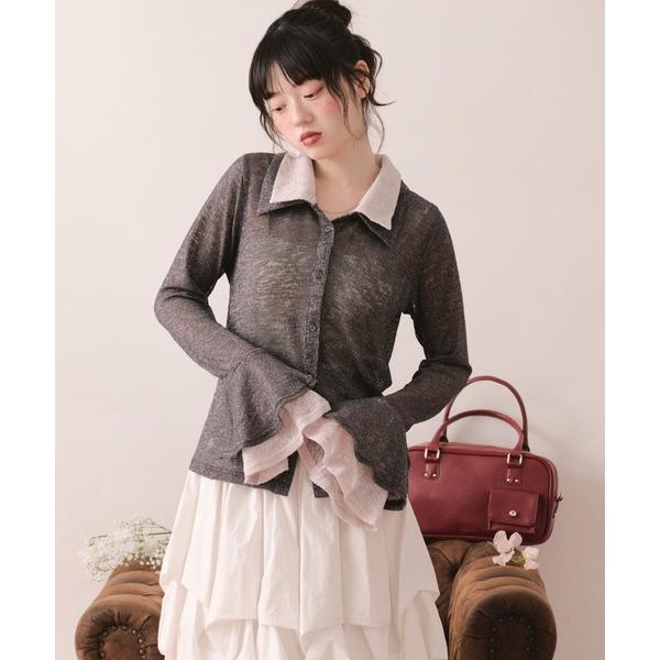 ZOZO問い合わせ番号:103938022ショップ:mideal，マイディールブランド:loin nuit，ロワンニュイ商品名:sheer layered color tops / シアーレイヤードカラートップスカテゴリ:トップス>T...