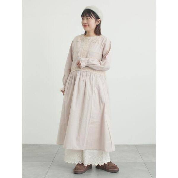 『タイムセール実施中』ZOZO問い合わせ番号:103938041ショップ:Samansa Mos2，サマンサ モスモスブランド:Samansa Mos2，サマンサ モスモス商品名:レースピンタックワンピースカテゴリ:ワンピース/ドレス&gt...