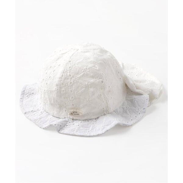 ZOZO問い合わせ番号:103938048ショップ:F.O.Online Store，エフオーオンラインストアブランド:apres les cours，アプレレクール商品名:【UVカット】リボン付きレースベビー帽子カテゴリ:帽子>ハッ...