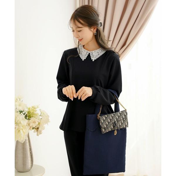 ZOZO問い合わせ番号:103938558ショップ:Joint Space，ジョイントスペースブランド:le reve vaniller，ル レーヴ ヴァニレ，Joint space，ジョイントスペース商品名:レース 付け襟 パネル プルオ...