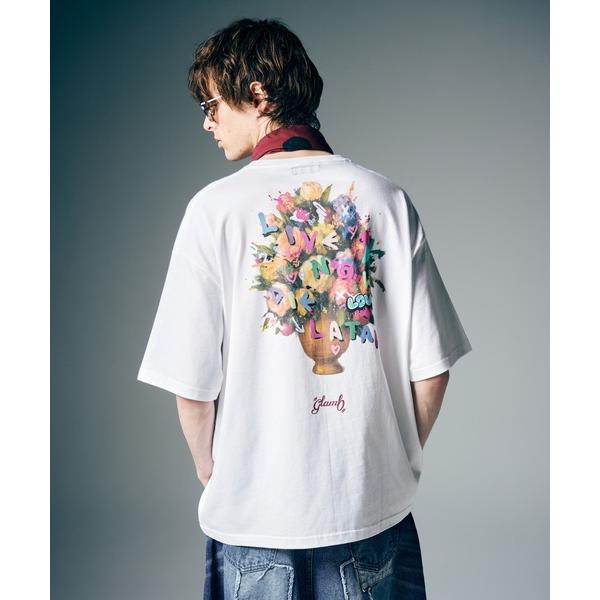 ZOZO問い合わせ番号:103938607ショップ:glamb，グラムブランド:glamb，グラム商品名:Flower Graffiti T-Shirt / フラワーグラフィティTシャツカテゴリ:トップス>Tシャツ/カットソーブランド...
