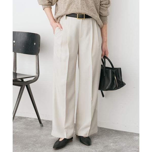 ZOZO問い合わせ番号:103938778ショップ:Spick &amp; Span，スピック アンド スパンブランド:Spick &amp; Span，スピックアンドスパン商品名:《セットアップ可》ウォッシャブル2タックパンツカテゴリ:パ...