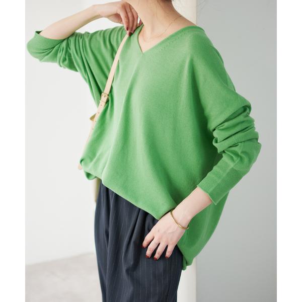 ZOZO問い合わせ番号:103938793ショップ:Spick &amp; Span，スピック アンド スパンブランド:Spick &amp; Span，スピックアンドスパン商品名:《新色有り / 追加》コットンバルキーヤーンルーズVネック...