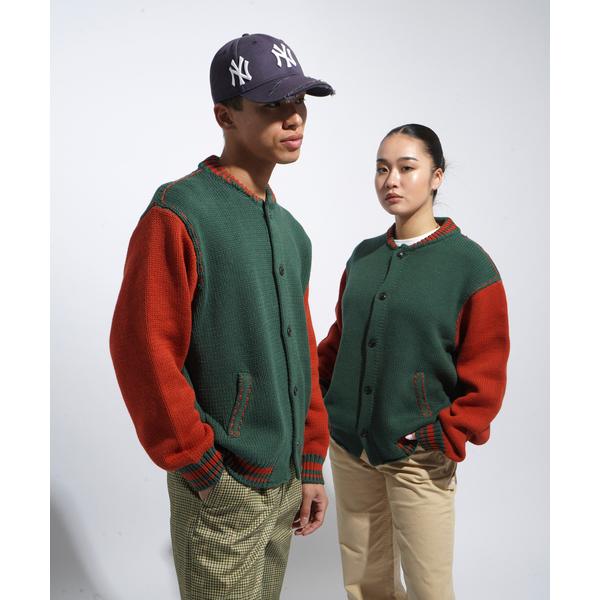 ZOZO問い合わせ番号:103938796ショップ:JOINT WORKS，ジョイントワークスブランド:JOINT WORKS，ジョイントワークス商品名:クラフトステッチ ニットスタジャン / Craft-stitched Stadium ...