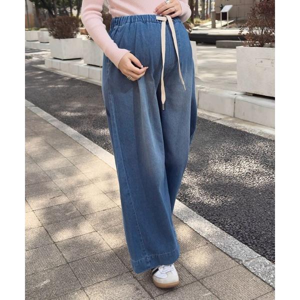 ZOZO問い合わせ番号:103939202ショップ:kobelettuce，コウベレタスブランド:KOBE LETTUCE，コウベレタス商品名:イージーワイドデニムパンツカテゴリ:ママ＆ベビー>マタニティウェア/グッズブランド品番:M...