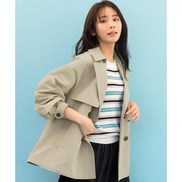 『タイムセール実施中』ZOZO問い合わせ番号:103939225ショップ:grove，グローブブランド:grove，グローブ商品名:【貴島明日香さん着用】【撥水／シルエット2WAY】軽やかミドルトレンチコートカテゴリ:ジャケット/アウター&...