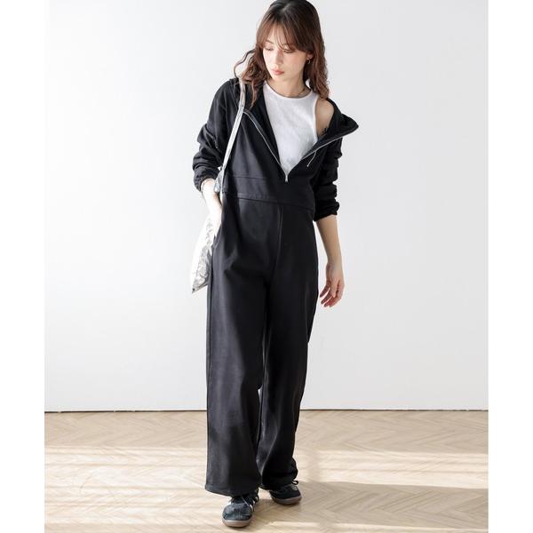 『タイムセール実施中』ZOZO問い合わせ番号:103939562ショップ:SUGAR BISKET，シュガービスケットブランド:AMELY，エミリー，SUGAR BISKET，シュガービスケット商品名:ハーフジップ スウェットジャンプスーツ...