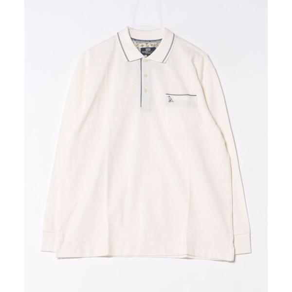 ZOZO問い合わせ番号:103939986ショップ:TETE，テットブランド:TETE，テット商品名:【TETE SELECTION】鹿の子布帛使いポロシャツ長袖 配色パイピング 胸ポケットカテゴリ:トップス>ポロシャツブランド品番:...