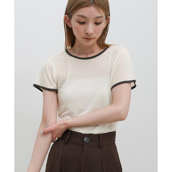 ZOZO問い合わせ番号:103940798ショップ:select MOCA，セレクトモカブランド:select MOCA，セレクトモカ商品名:リンガーシアーTシャツカテゴリ:トップス>Tシャツ/カットソーブランド品番:cu326070...