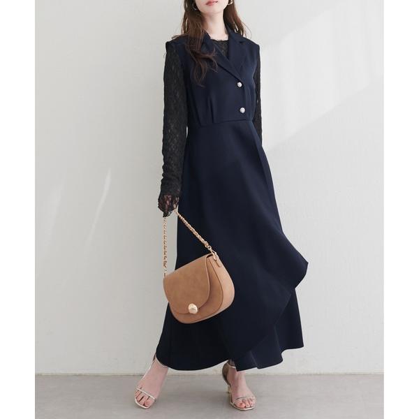 ZOZO問い合わせ番号:103940921ショップ:natural couture，ナチュラルクチュールブランド:natural couture，ナチュラルクチュール商品名:金釦テーラーワンピースカテゴリ:ワンピース/ドレス>ワンピー...