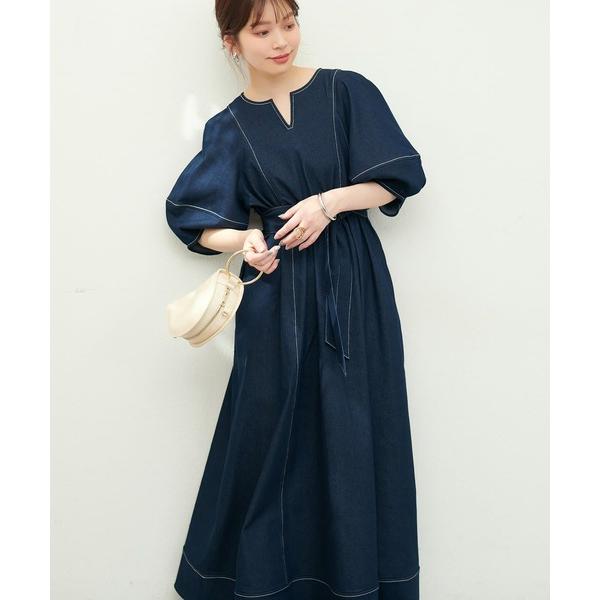 ZOZO問い合わせ番号:103940923ショップ:natural couture，ナチュラルクチュールブランド:natural couture，ナチュラルクチュール商品名:ランタンスリーブワンピースカテゴリ:ワンピース/ドレス>ワン...