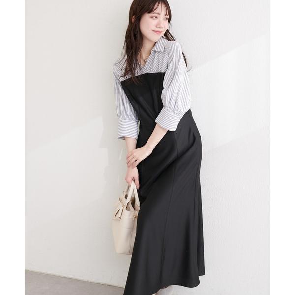 『タイムセール実施中』ZOZO問い合わせ番号:103940925ショップ:natural couture，ナチュラルクチュールブランド:natural couture，ナチュラルクチュール商品名:ドッキングシャツワンピースカテゴリ:ワンピー...