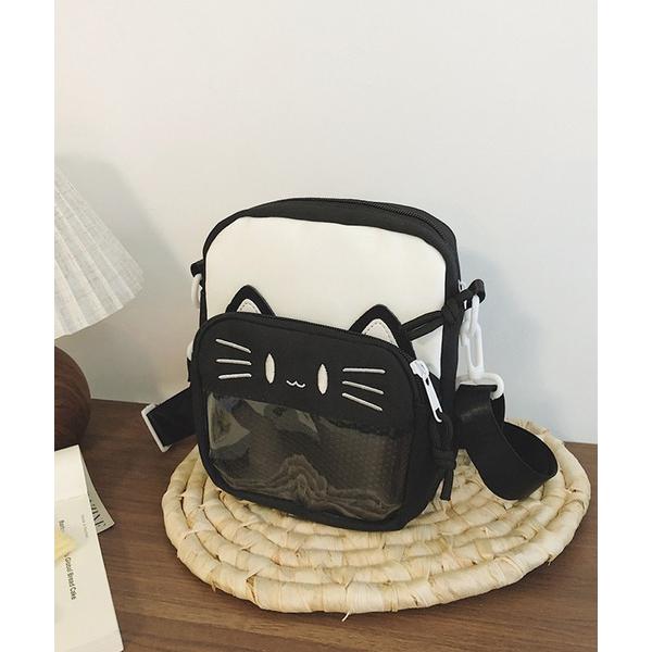 『タイムセール実施中』ZOZO問い合わせ番号:103941044ショップ:CERCA，チェルカブランド:CERCA，チェルカ商品名:lulunoix/ねこクリアポケットショルダーバッグ M15476カテゴリ:バッグ>ショルダーバッグブ...