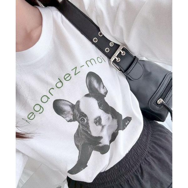 『タイムセール実施中』ZOZO問い合わせ番号:103941105ショップ:merrylatte，メリーラテブランド:etta，エタ商品名:犬モチーフロンT／長袖Tシャツカテゴリ:トップス>Tシャツ/カットソーブランド品番:e-69素材...