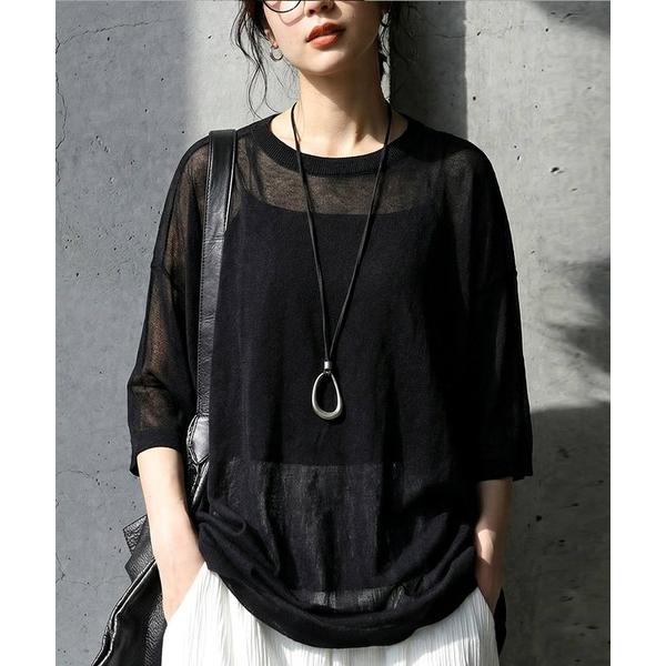 『タイムセール実施中』ZOZO問い合わせ番号:103941559ショップ:antiqua，アンティカブランド:antiqua，アンティカ商品名:シアーニット プルオーバーカテゴリ:トップス>ニット/セーターブランド品番:NA-0052...