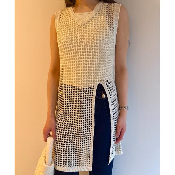 ZOZO問い合わせ番号:103941731ショップ:JACK of ALL TRADES，ジャック・オブ・オール・トレーズブランド:FLEK，フレック商品名:LAYERED MESH VEST ONE-PIECE DRESSカテゴリ:ワンピ...