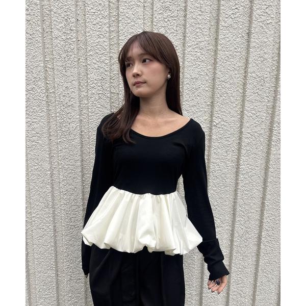 『タイムセール実施中』ZOZO問い合わせ番号:103941933ショップ:merrylatte，メリーラテブランド:merrylatte，メリーラテ商品名:BACK OPEN BALLOON PULLOVERカテゴリ:トップス>Tシャ...