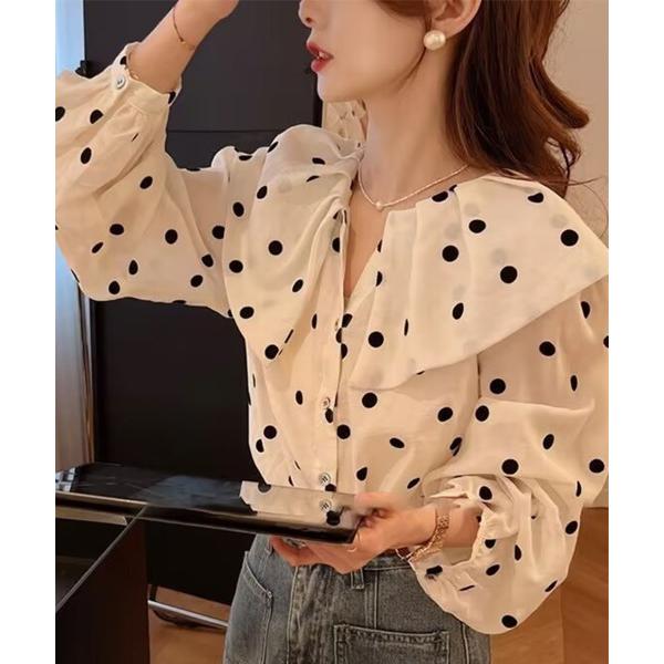 『タイムセール実施中』ZOZO問い合わせ番号:103942158ショップ:ENAF，エナフブランド:Flugge，フラッジー商品名:ビッグカラードットブラウスカテゴリ:トップス>シャツ/ブラウスブランド品番:FL-1351素材:ポリエ...