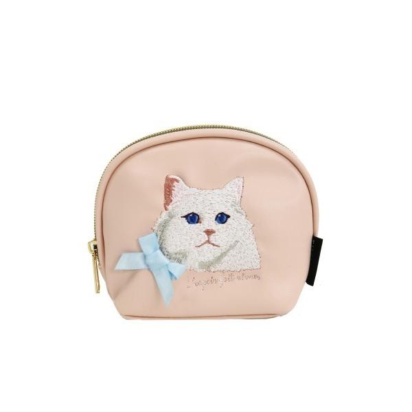 ZOZO問い合わせ番号:103942322ショップ:JELLY BEANS，ジェリービーンズブランド:JELLY BEANS，ジェリービーンズ商品名:アトリエ・ポピンキャット刺繍シェルポーチ(192-61678)JELLY BEANS(ジェ...