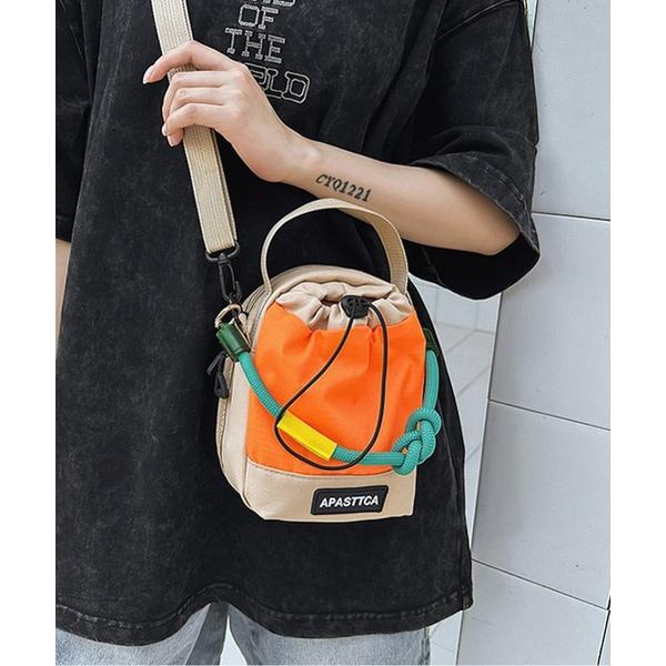 『タイムセール実施中』ZOZO問い合わせ番号:103942390ショップ:chuclla，チュクラブランド:WESTBOY，ウエストボーイ商品名:軽量 ユニセックス  配色サコッシュバッグ ミニショルダー 巾着 WO26S2BG25カテゴリ...