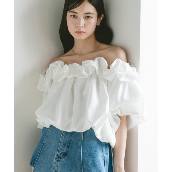 ZOZO問い合わせ番号:103943075ショップ:Auntie Rosa，アンティローザブランド:VANNIE U，ヴァニーユー，Auntie Rosa，アンティローザ商品名:ホイップバルーンオフショルブラウスカテゴリ:トップス>シ...