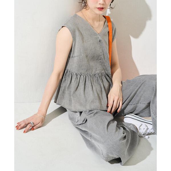 『タイムセール実施中』ZOZO問い合わせ番号:103945542ショップ:FREAK'S STORE，フリークスストアブランド:FREAK'S STORE，フリークスストア商品名:限定展開　レーヨンデニム ノースリーブ セットアップカテゴリ...