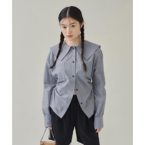 参考価格：8，800円発売時期：2023年10月コンディション：A（使用感なし）数回使用した程度で使用感が感じられないアイテム参考商品名：Aperture stripe shirts / サイド絞りストライプシャツ参考品番：GNIZI102...