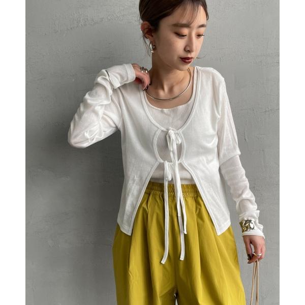 『セール実施中』参考価格：6，490円発売時期：2025年02月コンディション：A（使用感なし）数回使用した程度で使用感が感じられないアイテム参考商品名：[MILLER/ミラー] 前後2WAY ライトリブシアーカーディガン参考品番：1375...