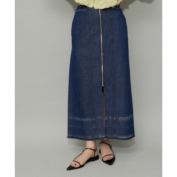 『セール実施中』参考価格：12，980円発売時期：2024年04月コンディション：B（目立つ使用感なし）使用感が少ない、または気にならないアイテム全体的：色あせ、型崩れ参考商品名：【WEB限定】フロントジップデニムスカート参考品番：2024...