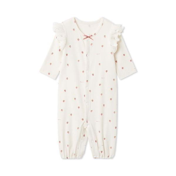※このアイテムは返品・交換対象外商品です。ZOZO問い合わせ番号:103978232ショップ:gelato pique，ジェラート　ピケブランド:gelato pique，ジェラートピケ商品名:【BABY】新生児ストロベリー柄2WAYオール...