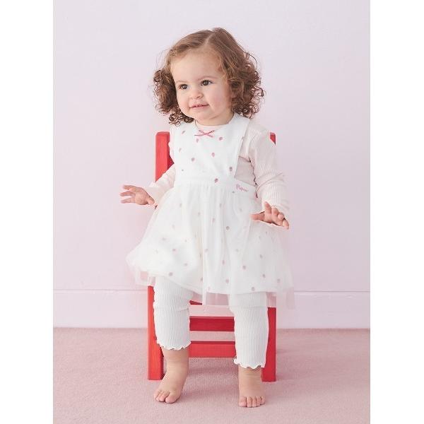 ※このアイテムは返品・交換対象外商品です。ZOZO問い合わせ番号:103978246ショップ:gelato pique，ジェラート　ピケブランド:gelato pique，ジェラートピケ商品名:【BABY】ストロベリー柄チュールお食事エプロ...