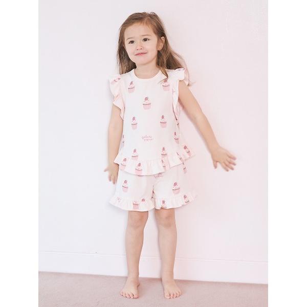 ZOZO問い合わせ番号:103978258ショップ:gelato pique，ジェラート　ピケブランド:gelato pique，ジェラートピケ商品名:【KIDS】カップケーキ柄ショートパンツカテゴリ:ルームウェア>ルームウェア/パジ...