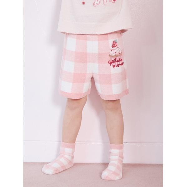 ZOZO問い合わせ番号:103978265ショップ:gelato pique，ジェラート　ピケブランド:gelato pique，ジェラートピケ商品名:【KIDS】エアリーモコギンガムチェック柄ショートパンツカテゴリ:ルームウェア>ル...