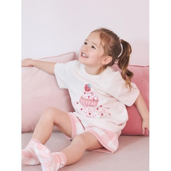 ZOZO問い合わせ番号:103978267ショップ:gelato pique，ジェラート　ピケブランド:gelato pique，ジェラートピケ商品名:【KIDS】エアリーモコモチーフジャガードプルオーバーカテゴリ:ルームウェア>ルー...