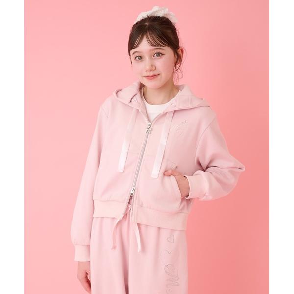 ZOZO問い合わせ番号:103978460ショップ:NARUMIYA ONLINE，ナルミヤ オンラインブランド:mezzo piano Junior，メゾピアノジュニア商品名:【抗菌防臭】フードきらきらジップパーカカテゴリ:トップス&gt...