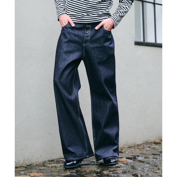 ZOZO問い合わせ番号:103978723ショップ:apres jour mignon，アプレジュールミニョンブランド:Regen Glanz，レーゲングランツ商品名:selveage button fly straight denim p...