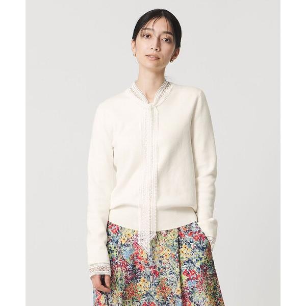 ZOZO問い合わせ番号:103978818ショップ:UNITED ARROWS，ユナイテッドアローズブランド:UNITED ARROWS，ユナイテッドアローズ商品名:4WAY ボウタイレース ニットカテゴリ:トップス>ニット/セーター...