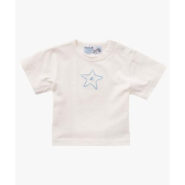 ZOZO問い合わせ番号:103979100ショップ:agnes b.，アニエスベーブランド:agnes b.，アニエスベー商品名:ベビー ”b.” ロゴ スター コットン 半袖 Tシャツ ”Domiカテゴリ:トップス>Tシャツ/カット...