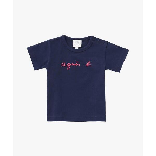 ZOZO問い合わせ番号:103979128ショップ:agnes b.，アニエスベーブランド:agnes b.，アニエスベー商品名:ベビー ロゴ コットン 半袖 Tシャツカテゴリ:トップス>Tシャツ/カットソーブランド品番:EBC3S1...