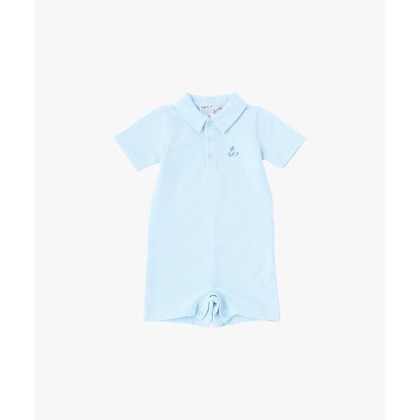 ※このアイテムは返品・交換対象外商品です。ZOZO問い合わせ番号:103979141ショップ:agnes b.，アニエスベーブランド:agnes b.，アニエスベー商品名:ベビー ”b.” ロゴ 刺繍 コットン 半袖 ロンパース ”Leza...