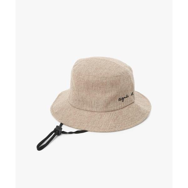 ZOZO問い合わせ番号:103979143ショップ:agnes b.，アニエスベーブランド:agnes b.，アニエスベー商品名:キッズ ロゴ 刺繍 ジュート風 ハット ”Bob”カテゴリ:帽子>ハットブランド品番:HA21AC270...