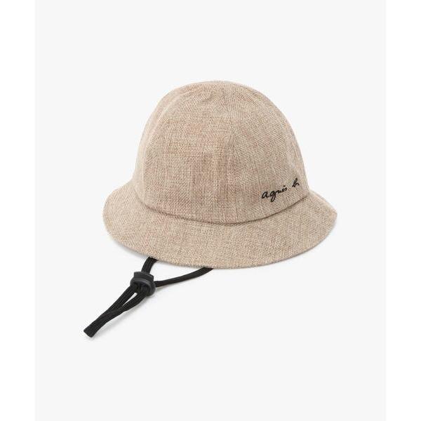 ZOZO問い合わせ番号:103979156ショップ:agnes b.，アニエスベーブランド:agnes b.，アニエスベー商品名:ベビー ロゴ 刺繍 ジュート風 ハット ”Bob”カテゴリ:帽子>ハットブランド品番:HA22AC270...