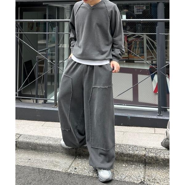 参考価格：7，700円発売時期：2025年09月コンディション：B（目立つ使用感なし）使用感が少ない、または気にならないアイテム全体的：色あせ参考商品名：pigment double knee sweat pants - ピグメントダブルニ...