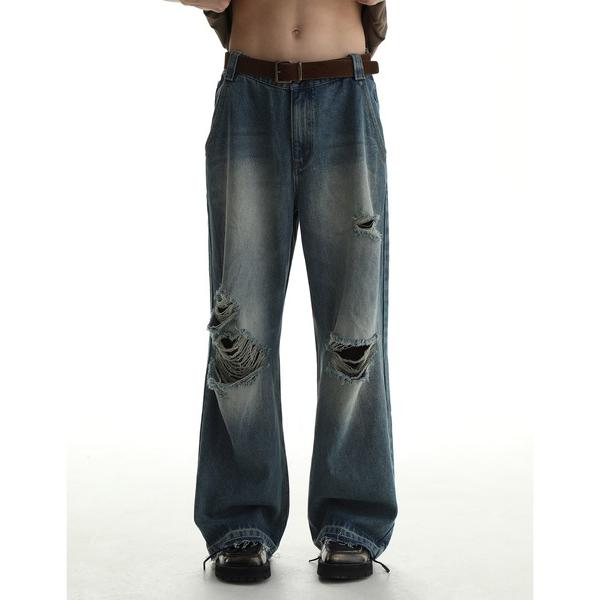 参考価格：24，980円発売時期：2023年09月コンディション：B（目立つ使用感なし）使用感が少ない、または気にならないアイテムポケット：毛玉内側：汚れ参考商品名：セミワイド ダメージ加工デニムパンツ NZK6148【MASONPRINC...