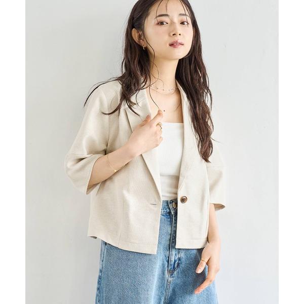 参考価格：4，950円発売時期：2025年05月コンディション：A（使用感なし）数回使用した程度で使用感が感じられないアイテム参考商品名：【セットアップ対応】リネンライク ランタンスリーブ クロップドジャケット参考品番：587116【商品に...